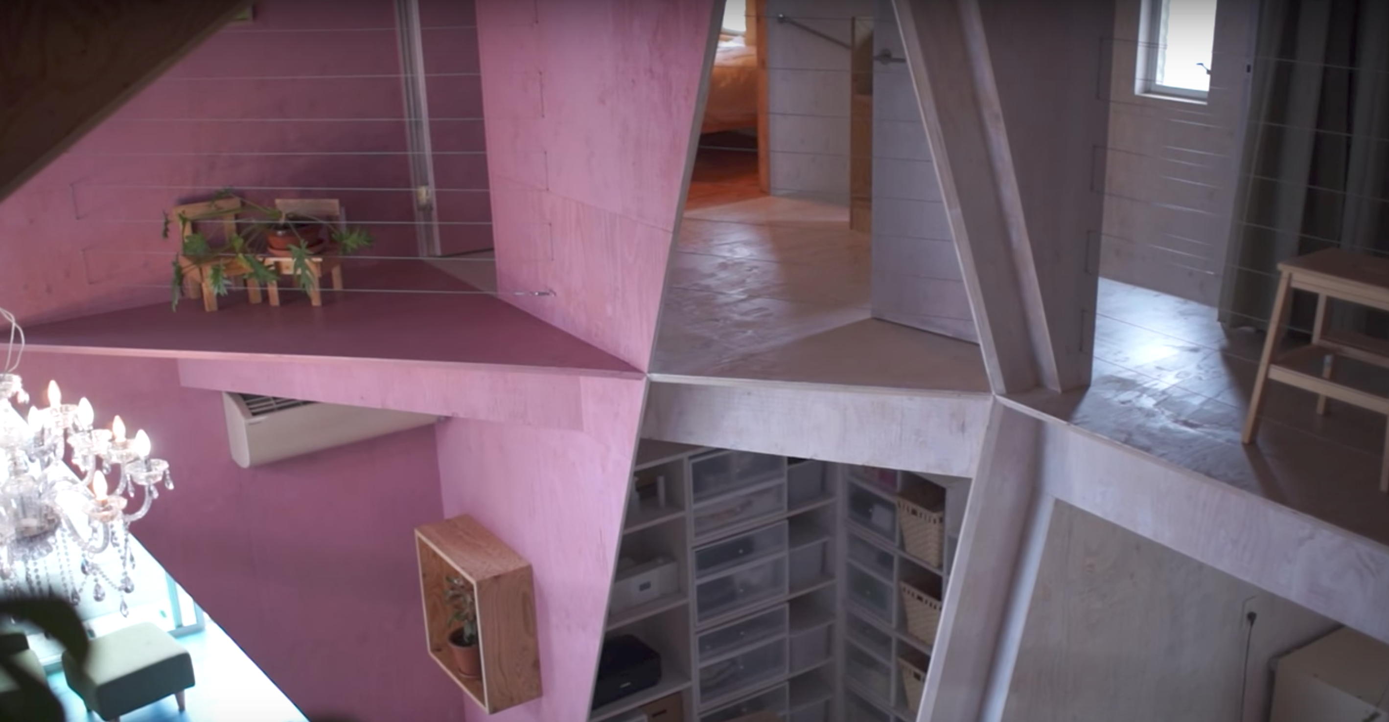 8 vacant micro-studios reassembled as 1 "Cubist" family home ...