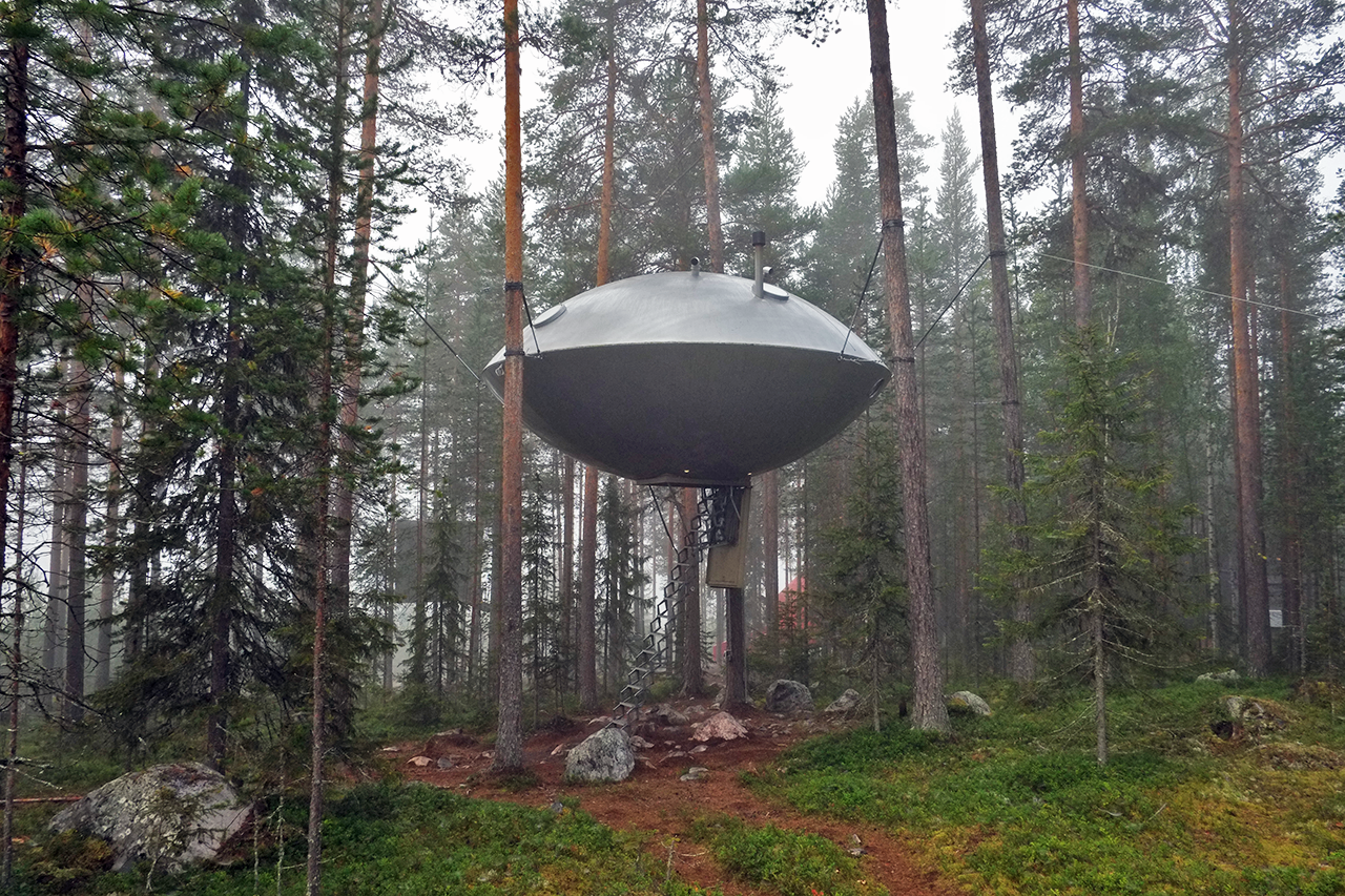 Treehotel: mirrorcube, nest, UFO treehouses in Arctic forest ...